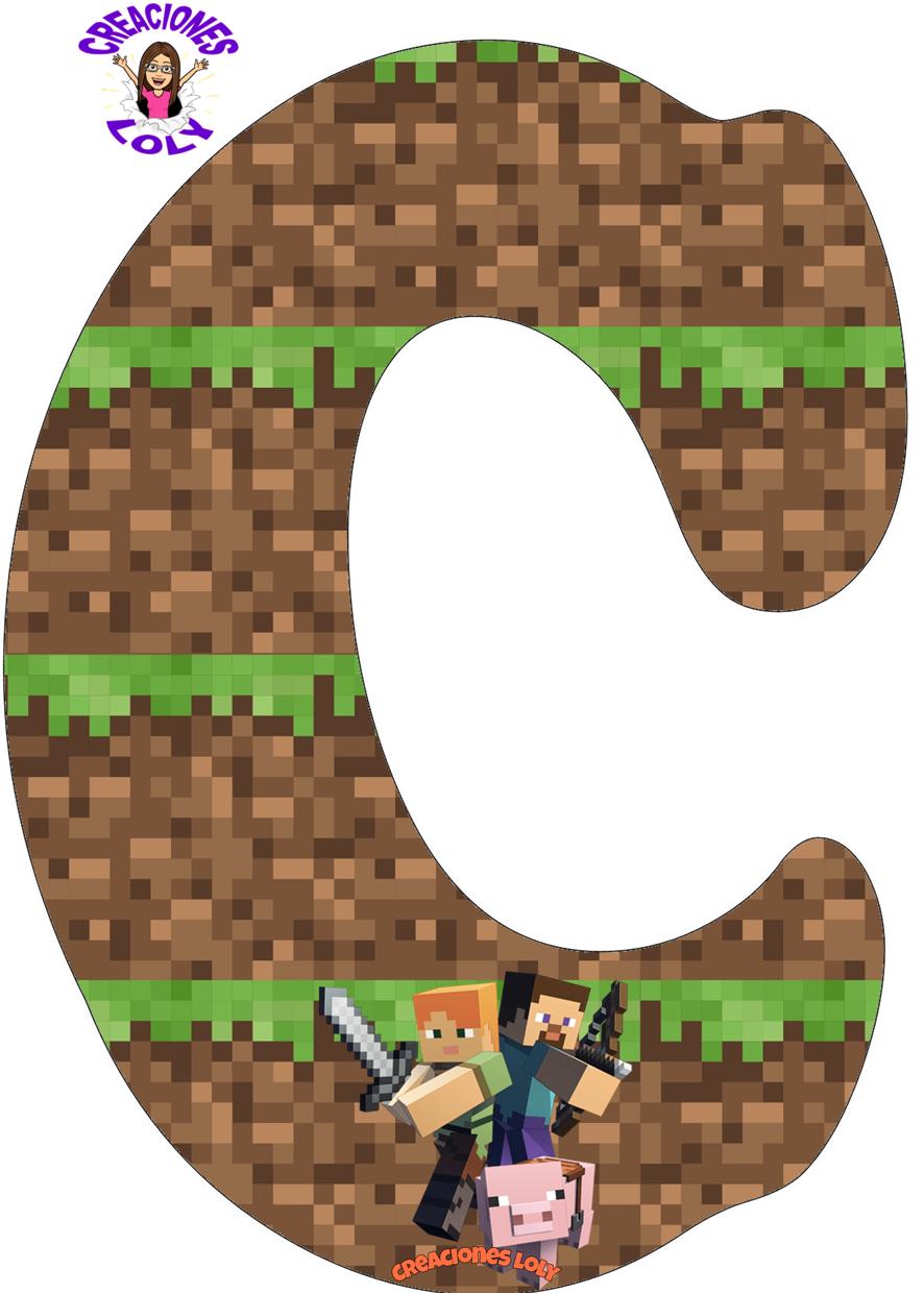 Creaciones Loly: Abecedario Alfabeto Completo Español Minecraft