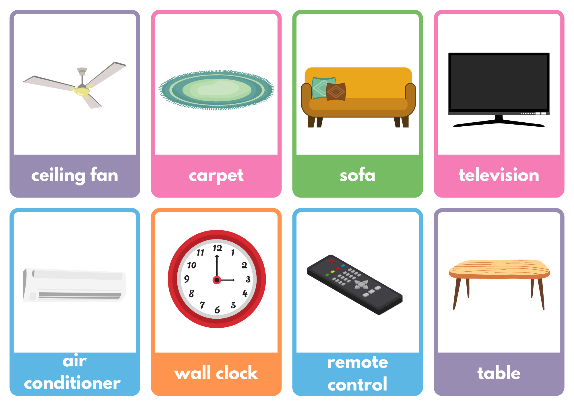 The Living Room Flashcard