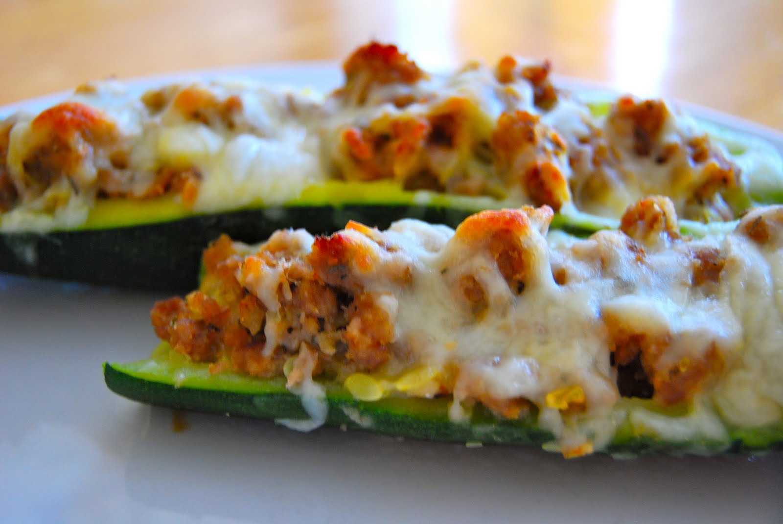 Menú Light: Zucchini Relleno de Pollo
