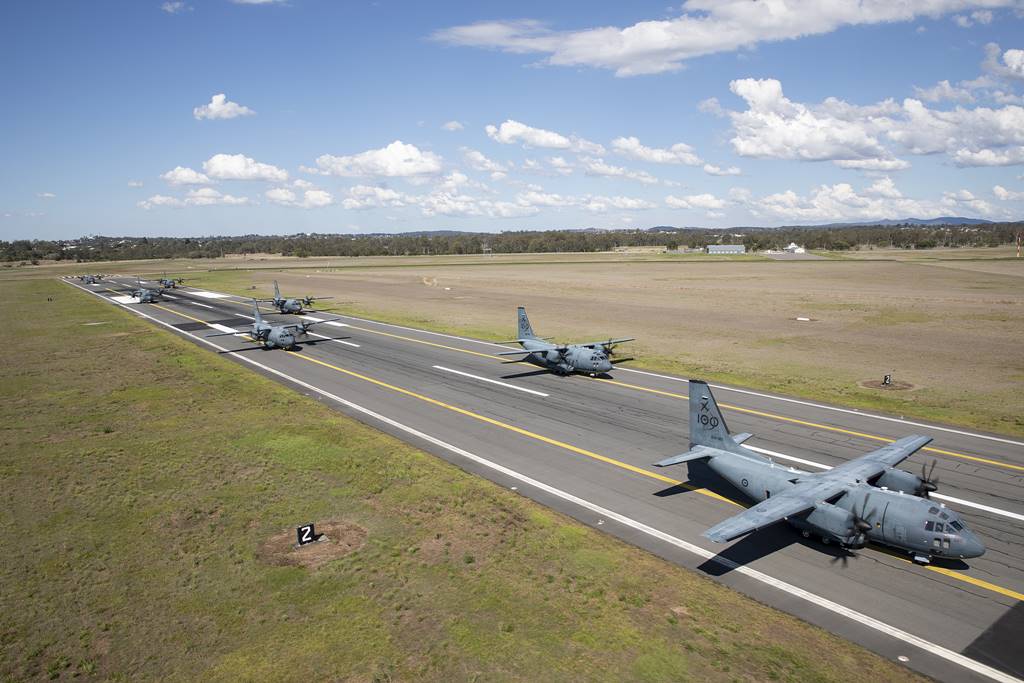 RAAF squadron performs world first C-27J Spartan Elephant Walk - Blog ...