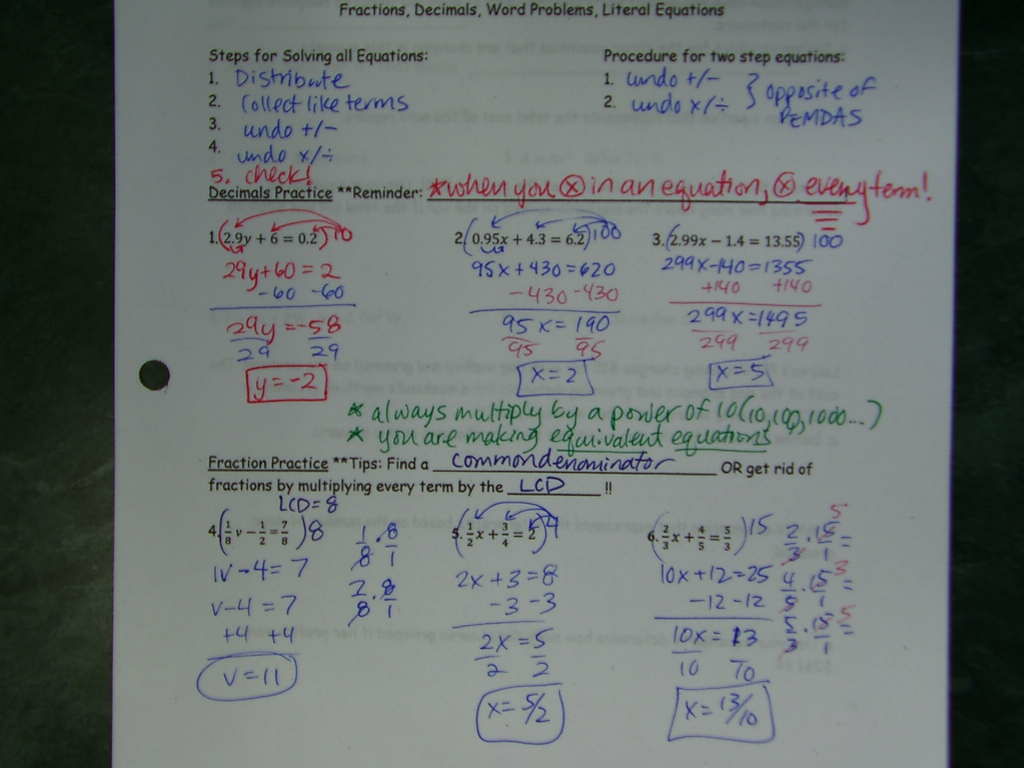 Math 7 with Mrs. VanDyke