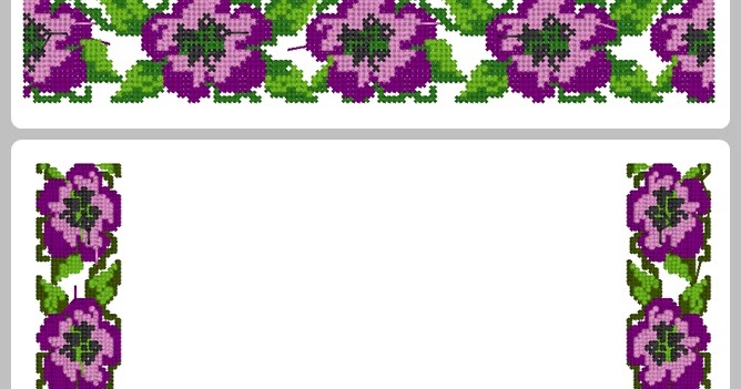 SET1080--modele flori violet