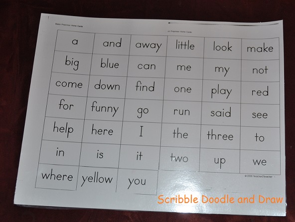 Learn to read with these easy to make magnetic sight words