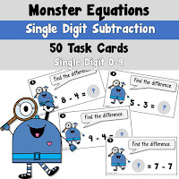 Freebie! Simple Addition and Subtraction Task Cards | Teacher's Take-Out