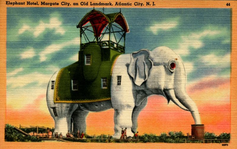 Elephant Hotel: The Prime Example of Novelty Architecture | Vintage ...