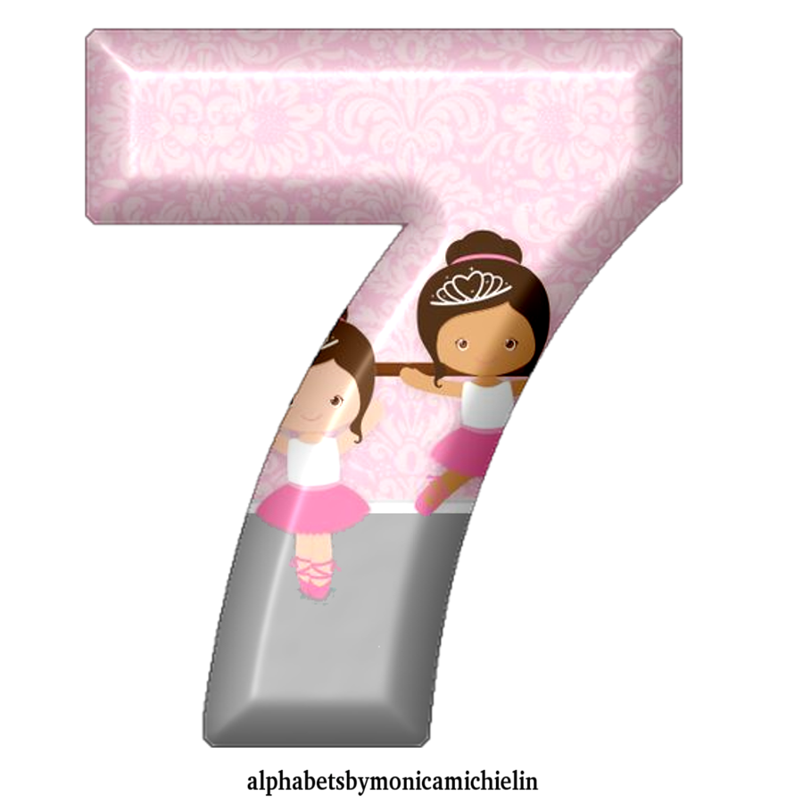 M. Michielin Alphabets: BALLET ALPHABET (FOUR GIRLS) NUMBERS PNG, ICON ...