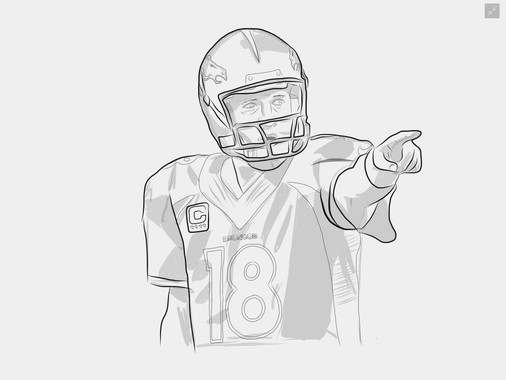 Peyton Manning Coloring Pages 2 ~ Coloring Pages