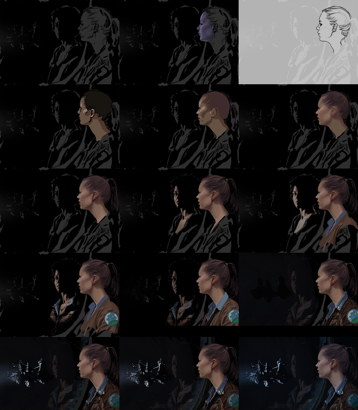 KOPFSTOFF: ALIEN ISOLATION fan art: "awaiting"