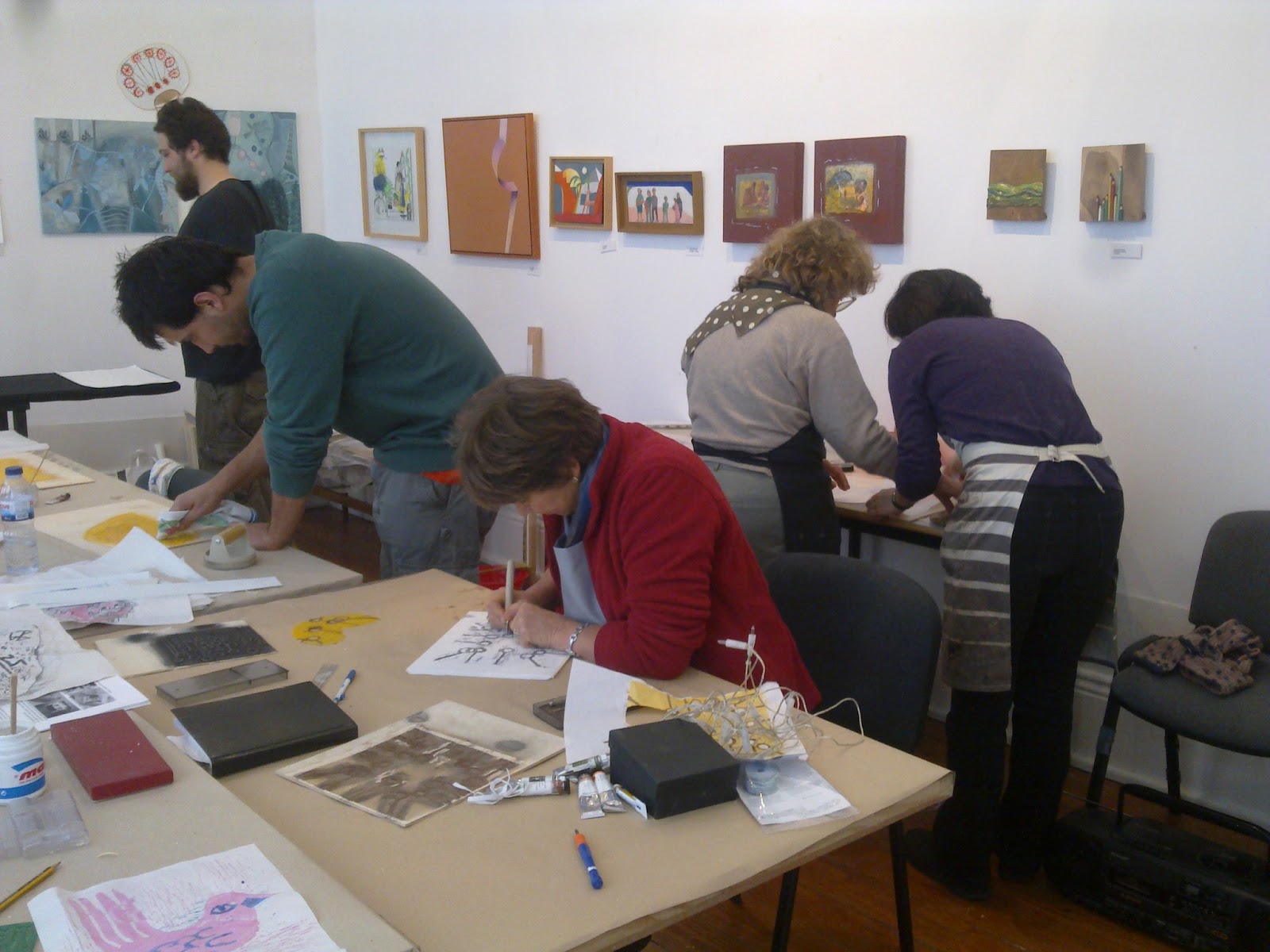 Matriz- Associação de Gravura do Porto: Ultimo dia do workshop de ...