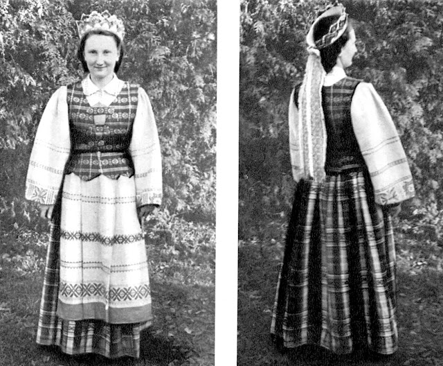 FolkCostume&Embroidery: Costume of the Vilnius Region, Lithuania