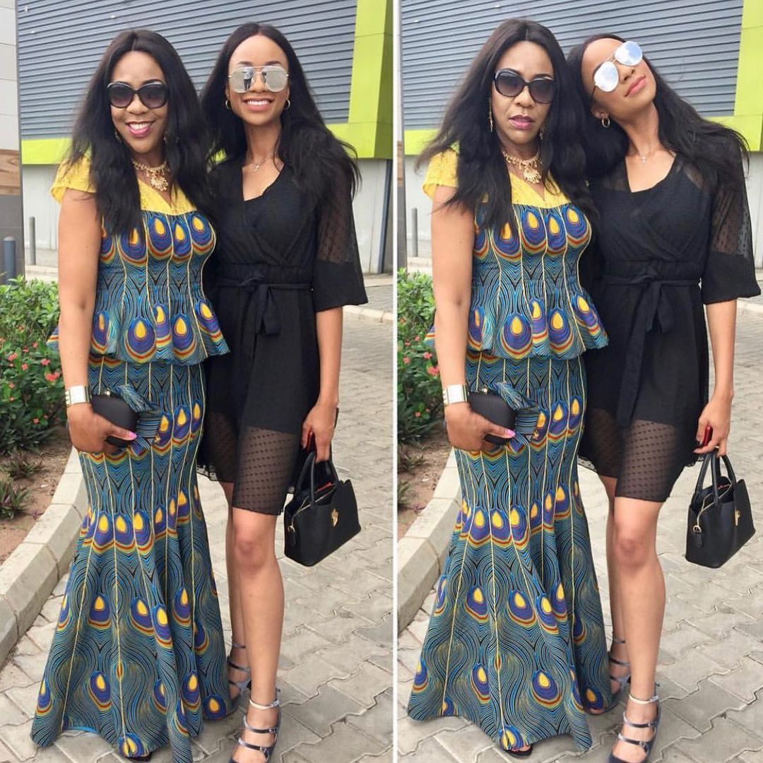 Pictures of Fancy Acholonu and her mother
