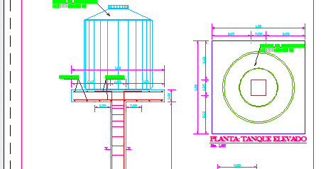 PLANOS GRATIS VI: Plano de tanques elevados para vivienda