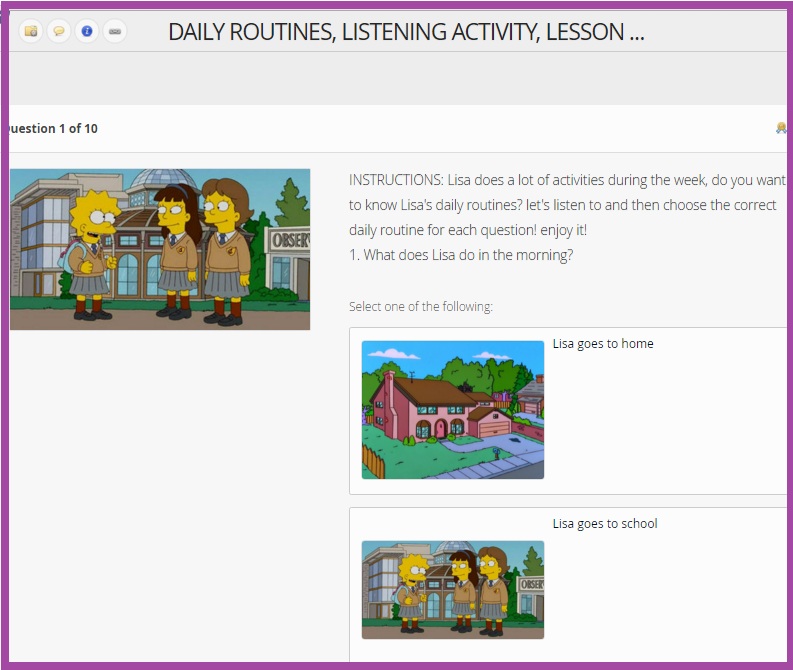 MATERIAL DESIGN DAILY ROUTINES DAILY ROUTINE LISTENING ACTIVITY MATERIAL DESIGN DAILY ROUTINES DAILY ROUTINE LISTENING ACTIVITY