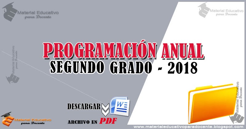 Material Educativo: Programacion Anual 2018 - Segundo Grado