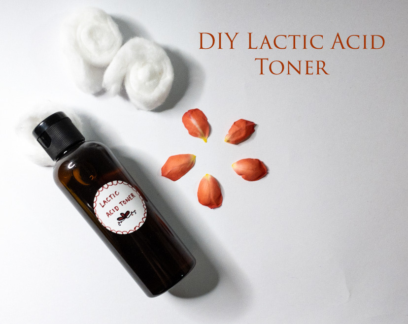 DIY Lactic acid toner