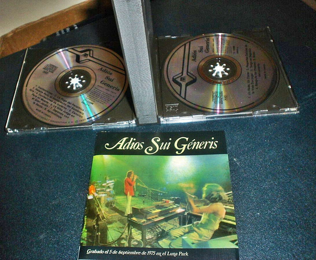 El ABC de Charly García: Adios Sui Generis (Album doble, en vivo) - 1975