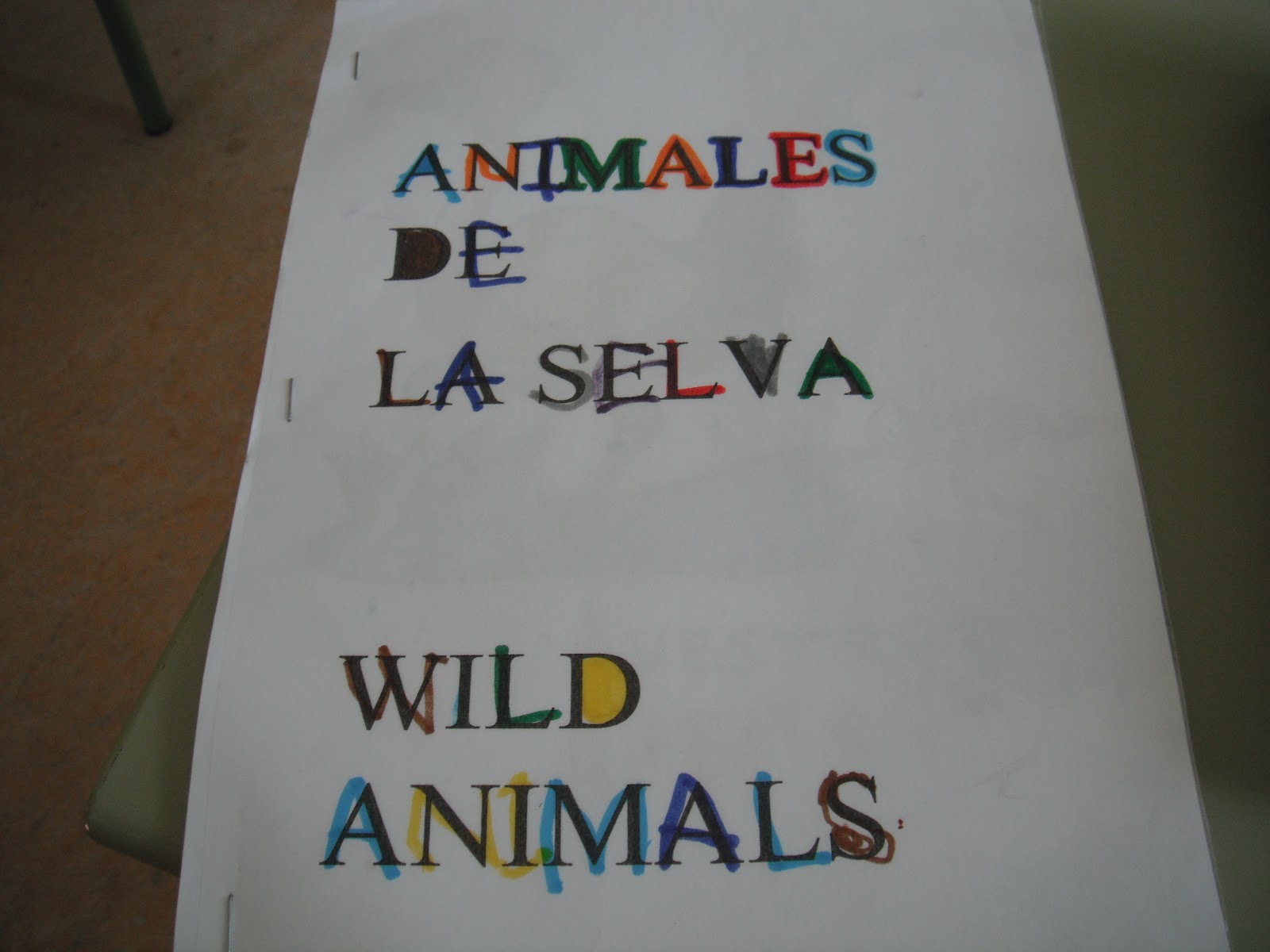 El cole divertido: ANIMALES DE LA SELVA