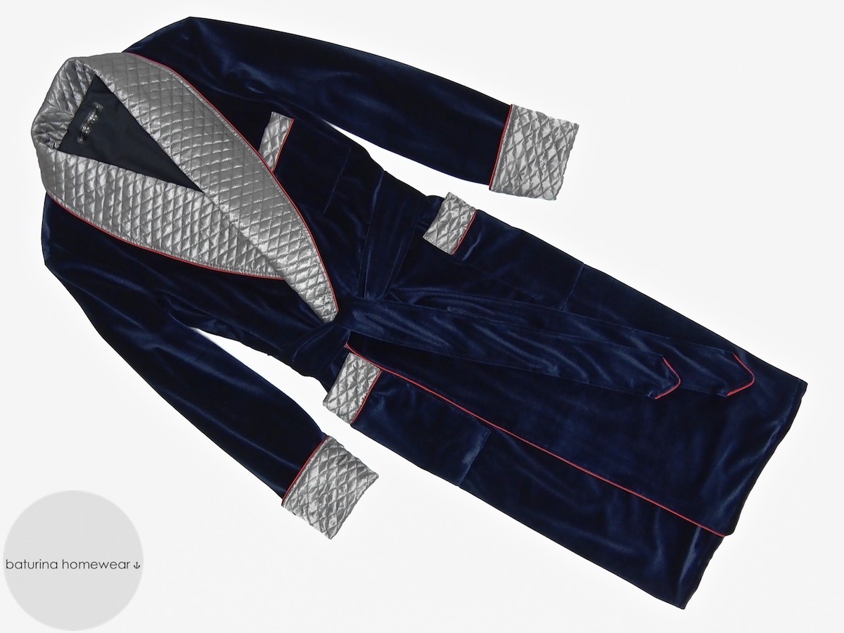 Men's Paisley Silk Dressing Gowns and Quilted Velvet Robes Collection