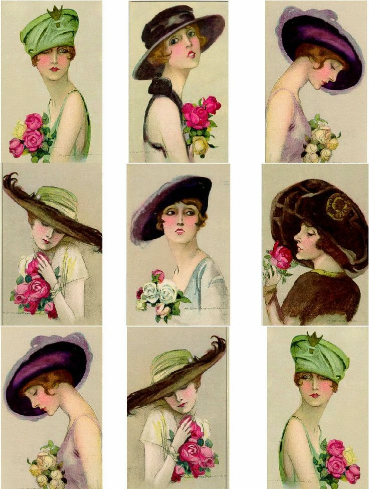 Imprimolandia Vintage Ladies Illustration