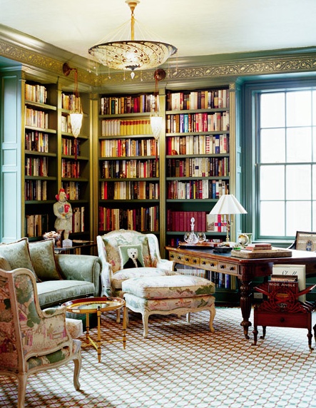 Eye For Design: Decorating Home Libraries
