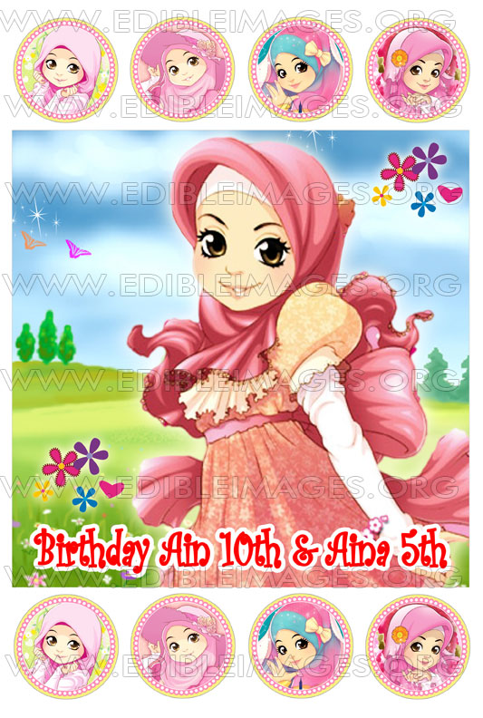 edible image Ana Muslim for muslimah kek - Aisha Puchong Jaya