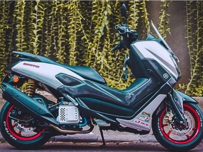 Modifikasi Nmax Hitam, Putih dan Abu Abu Terbaru 2020 - Dudungmaman07