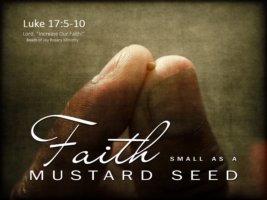 "Beads of Joy" by RosaryManJim: Lord, Increase Our Faith