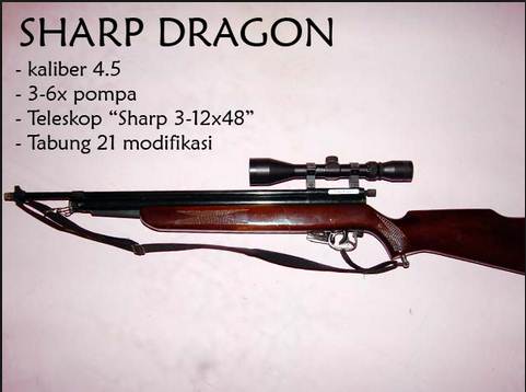 harga senapan angin merek sharp murah meriah berkualitas dengan jarak ...