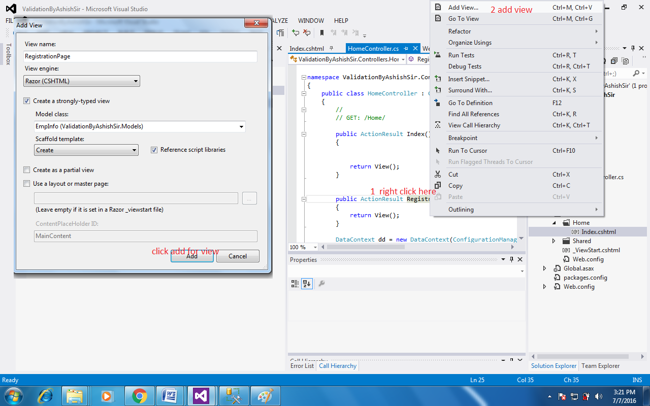 How To Use Data Annotations For Model Validation In Aspnet Mvc 5 Using Linq Without Dbml