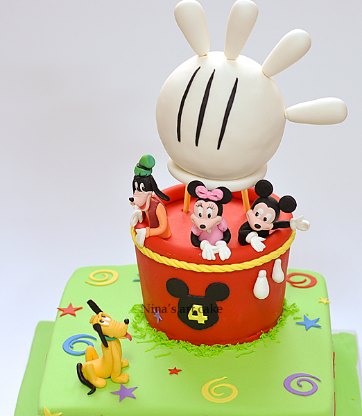Nina's Art Cake: Tort Mickey Mouse balloons