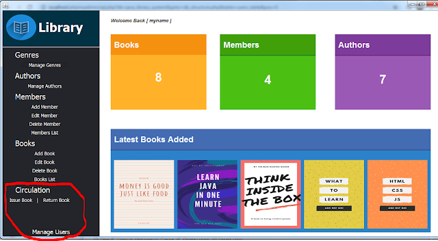 Java Library Management System Source Code - C#, JAVA,PHP, Programming ...