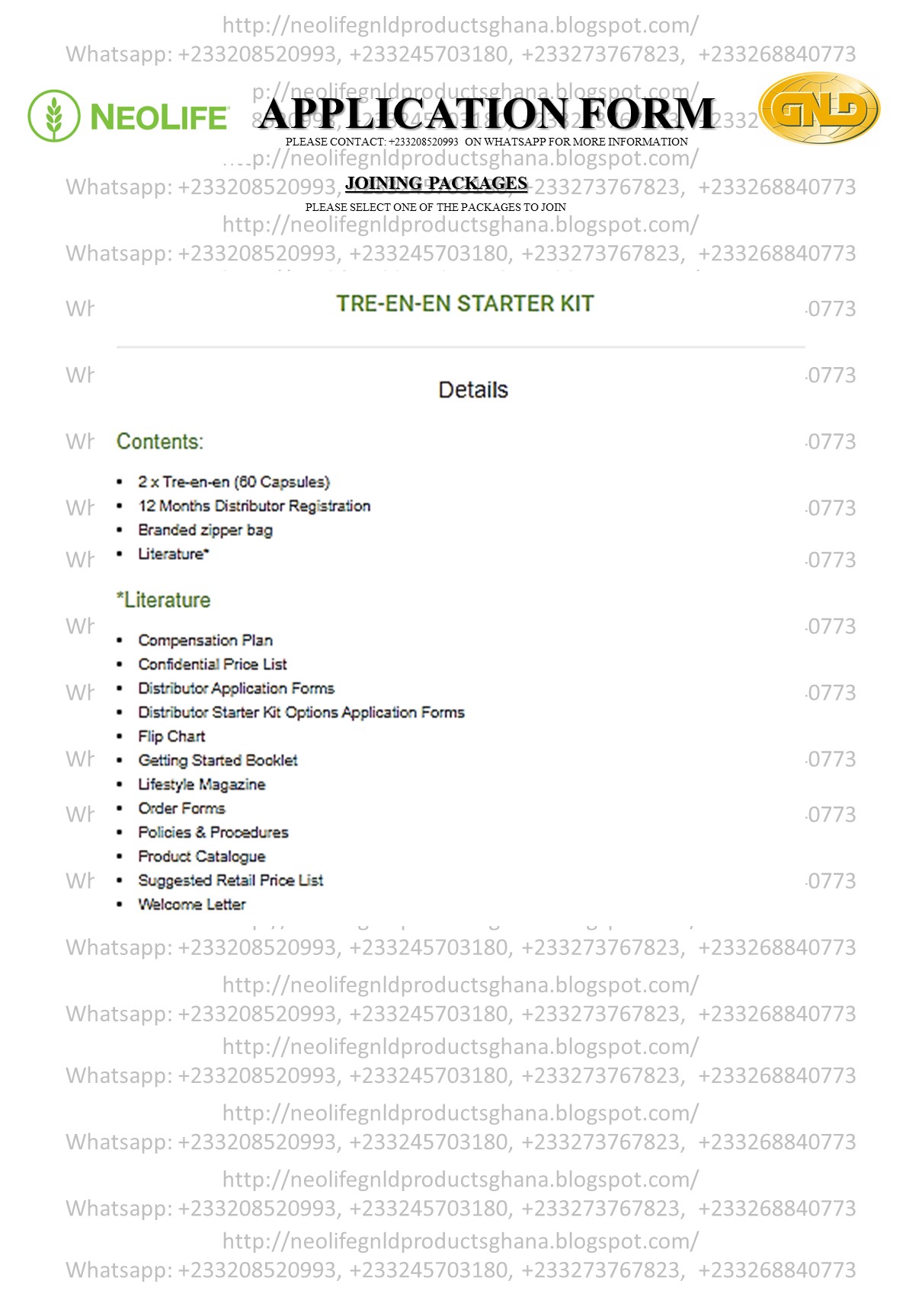 HOW TO JOIN OR REGISTER (REGISTRATION) NEOLIFE (GNLD) PRODUCTS, KENYA