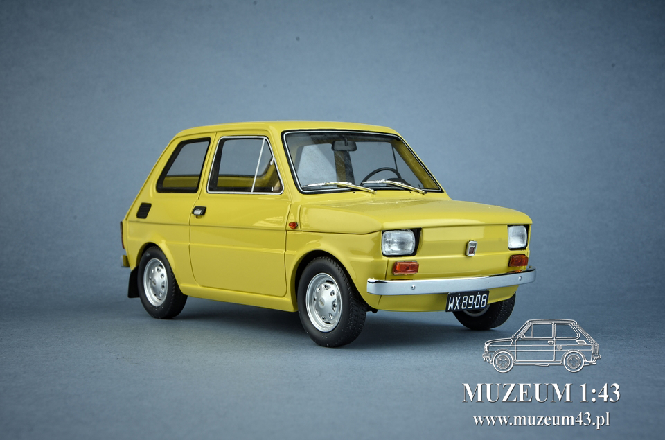 Polski Fiat 126p 1:18 Laudoracing Models - Muzeum 1:43