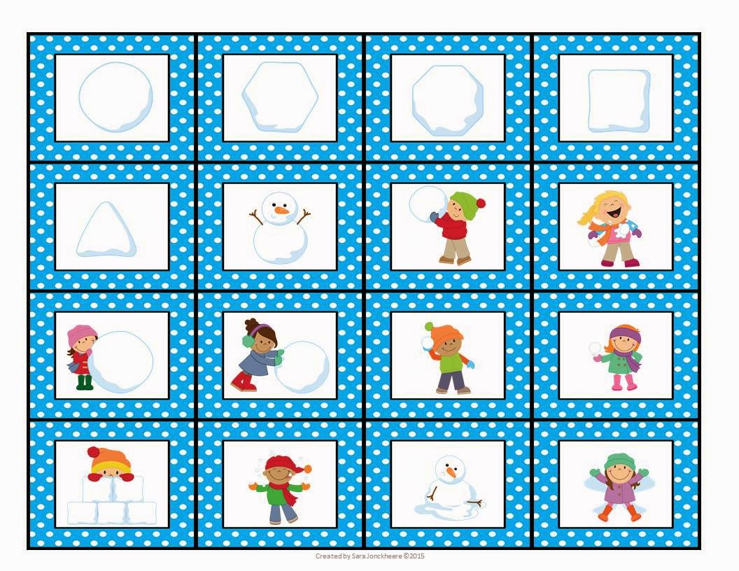 Classroom Freebies Too: A Winter Matching Activity