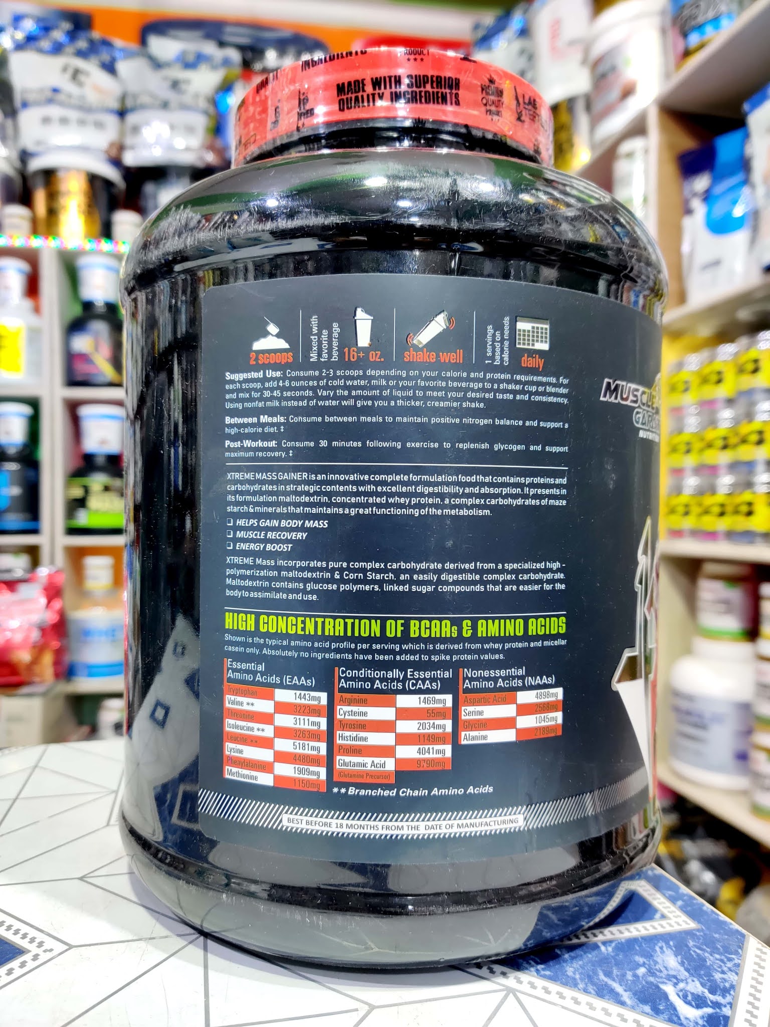 Muscle Garage Xtreme Mass Gainer, 2.7 Kg - NCRFS