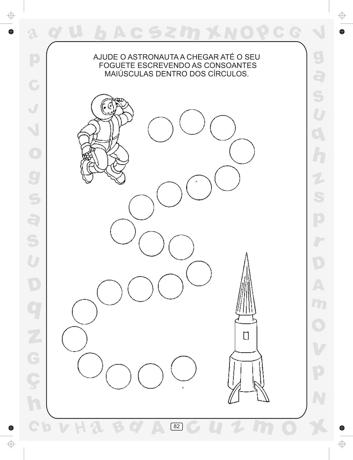 Portuguese alphabet activity ~ Atividade para imprimir