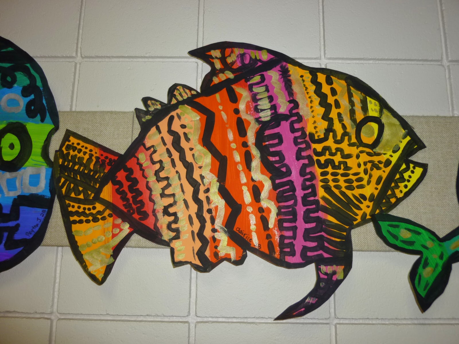 Mrs. Werner's Art Room: 2nd Grade Warm and Cool Color Fish