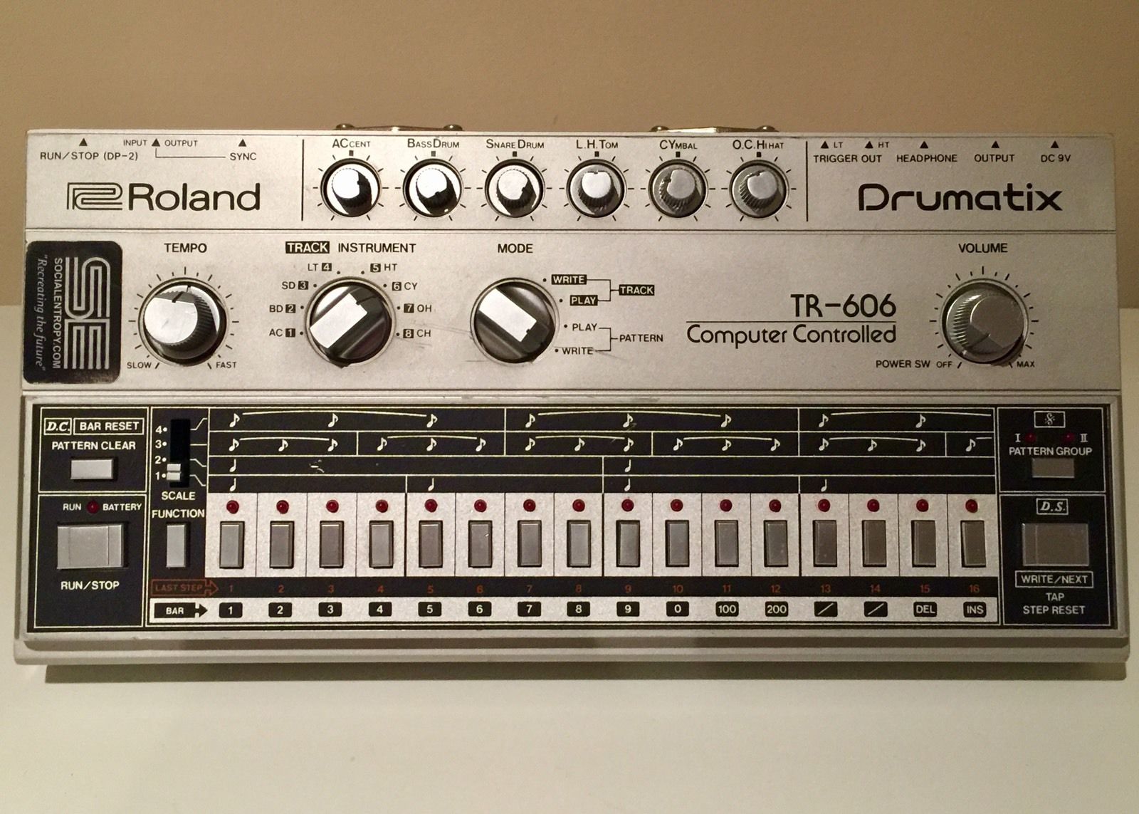 MATRIXSYNTH: ROLAND TR-606 Drumatix Vintage Drum Machine with Quicksilver CPU