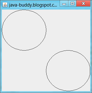 Java-Buddy: Draw Shape example: drawOval() and Ellipse2D.Double()