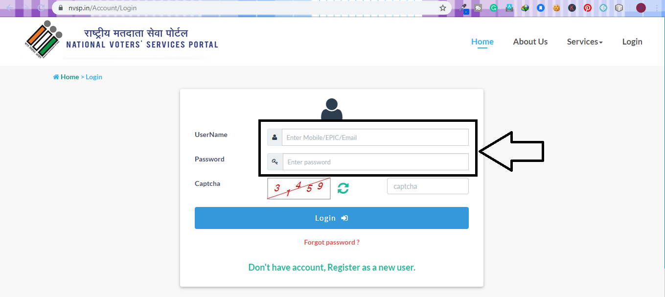 Online Voter Id Verification
