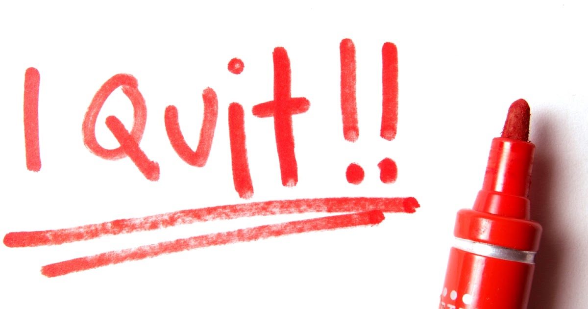 Weighty Matters: Sometimes it's Good to be a Quitter!