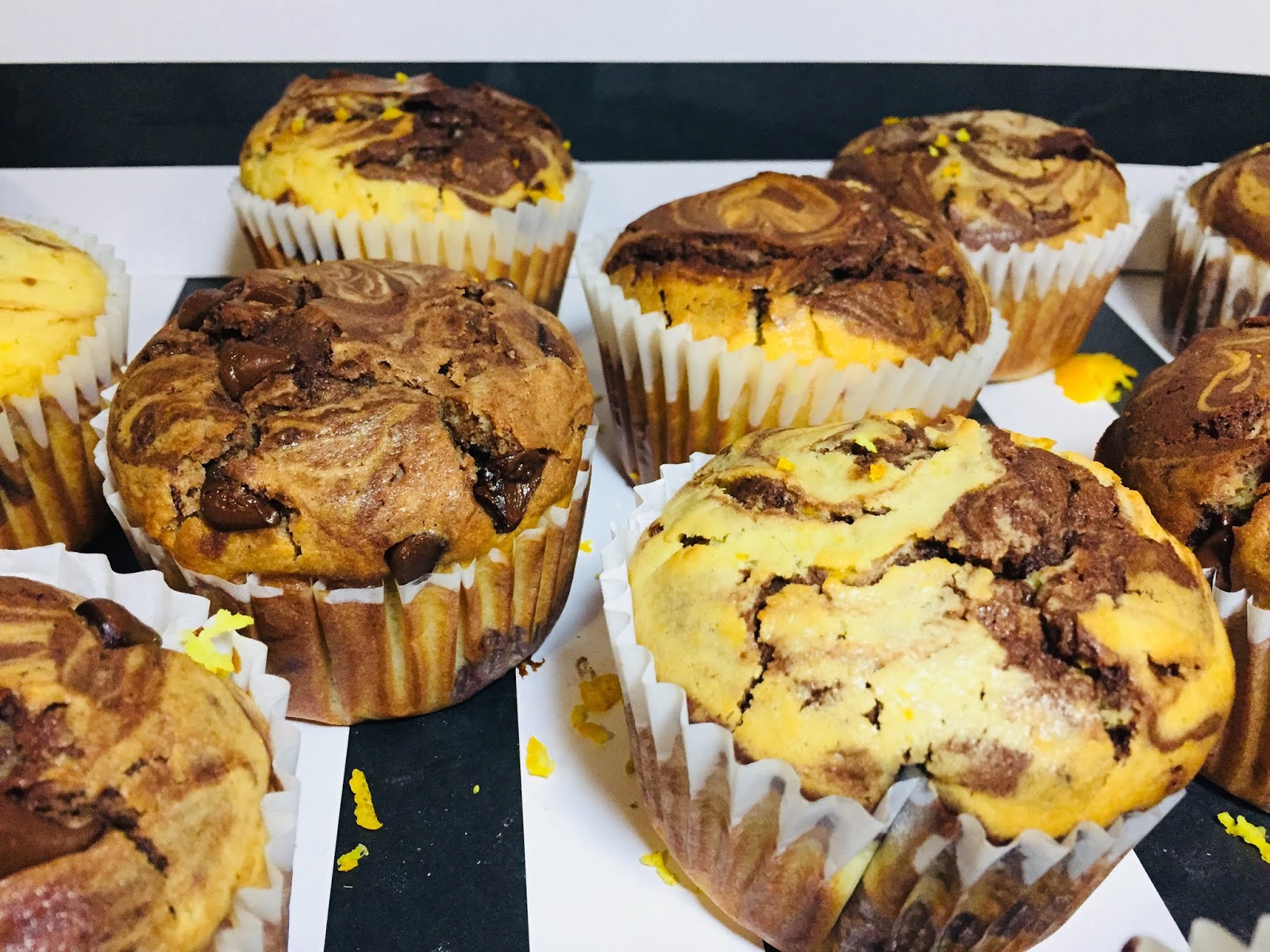 Marbled Chocolate Orange Muffins