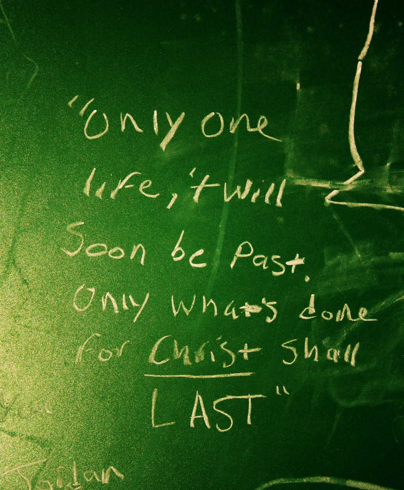 Captured Beauty: Only One Life Quote