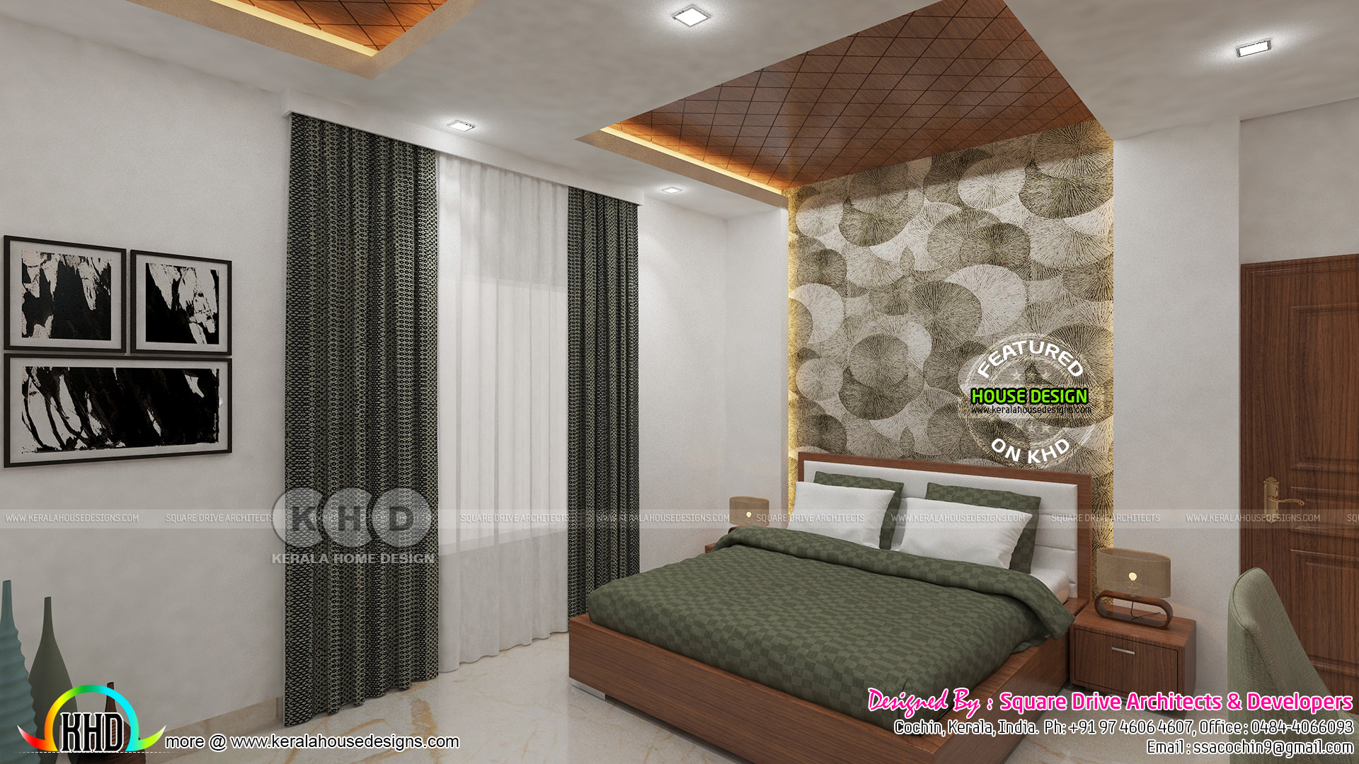 Upper bedroom and upper living interior - Kerala Home Design and Floor ...