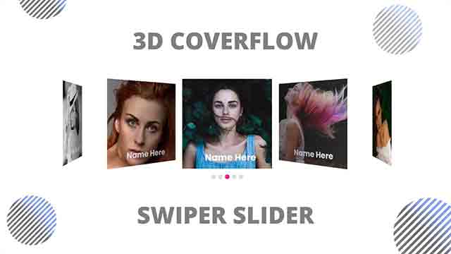 3D Coverflow Swiper Slider | How to use Swiper Slider