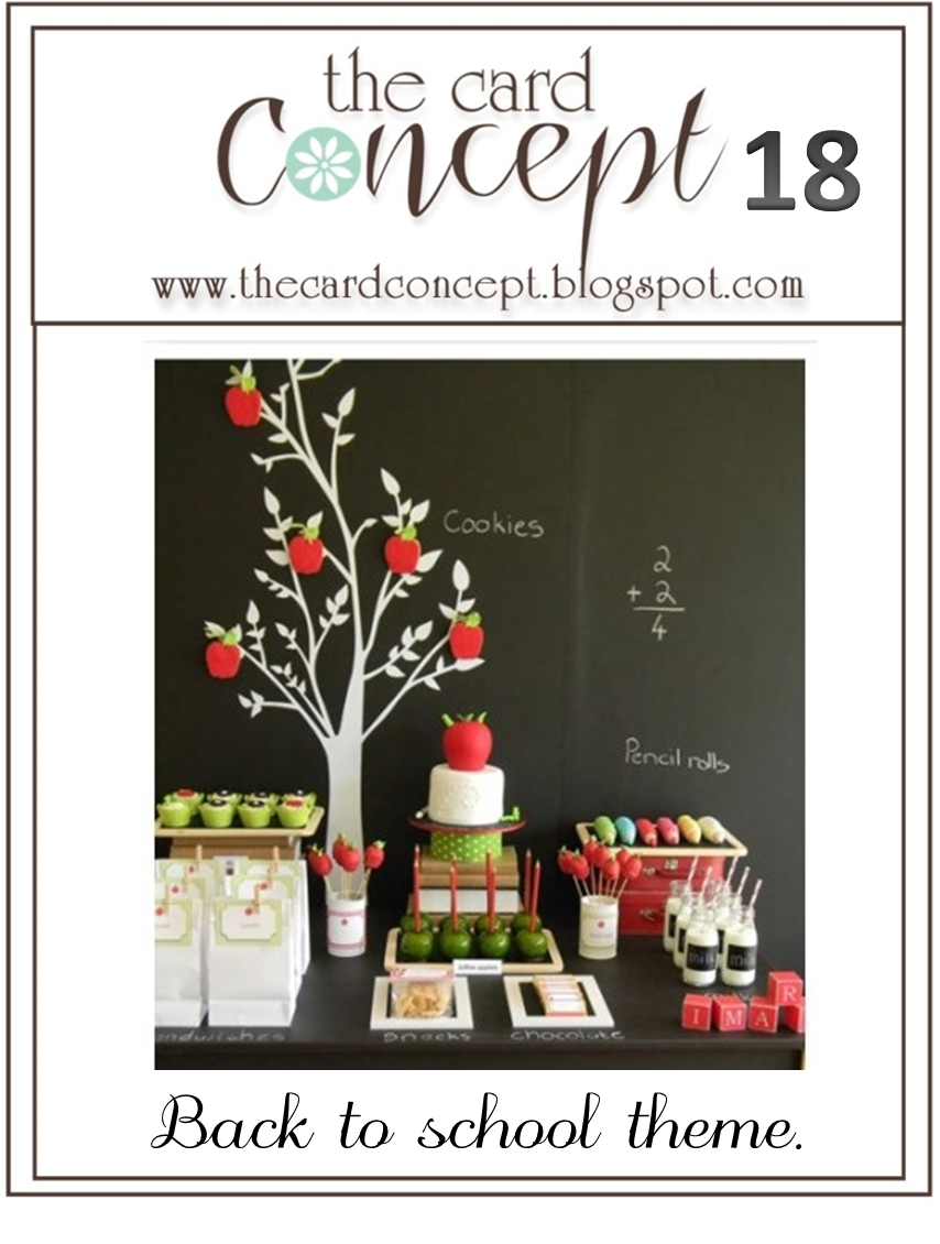 The Card Concept: Challenge #18 - Back to School Theme