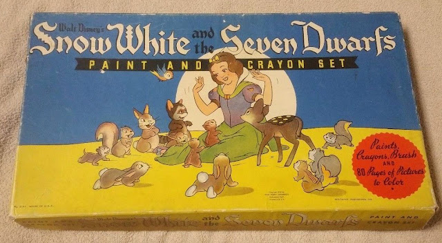 Filmic Light - Snow White Archive: 1938 Snow White Paint & Crayon Set ...