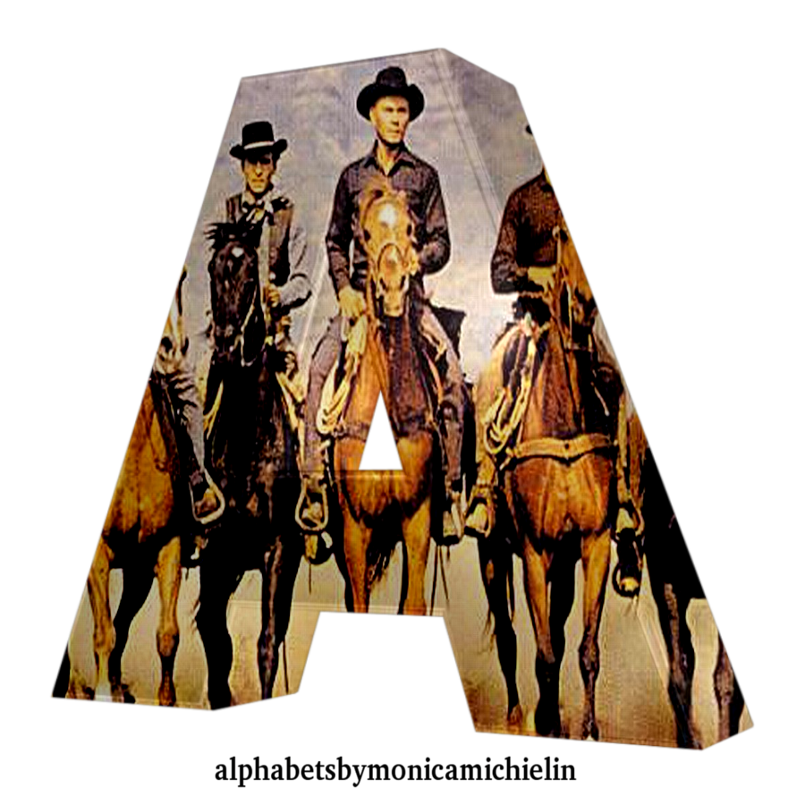 M. Michielin Alphabets: HORSE 'MAGNIFICENT SEVEN MOVIE' ALPHABET AND ...