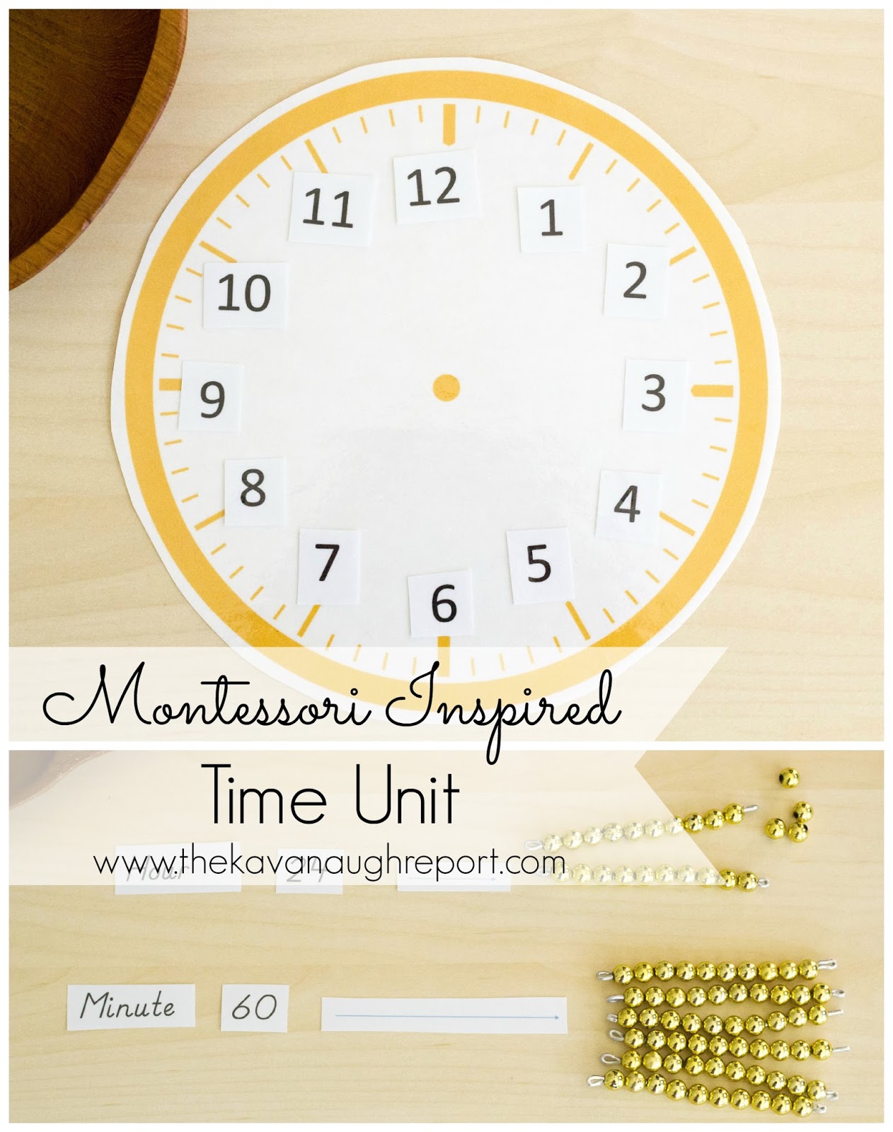 Montessori Inspired Time Theme