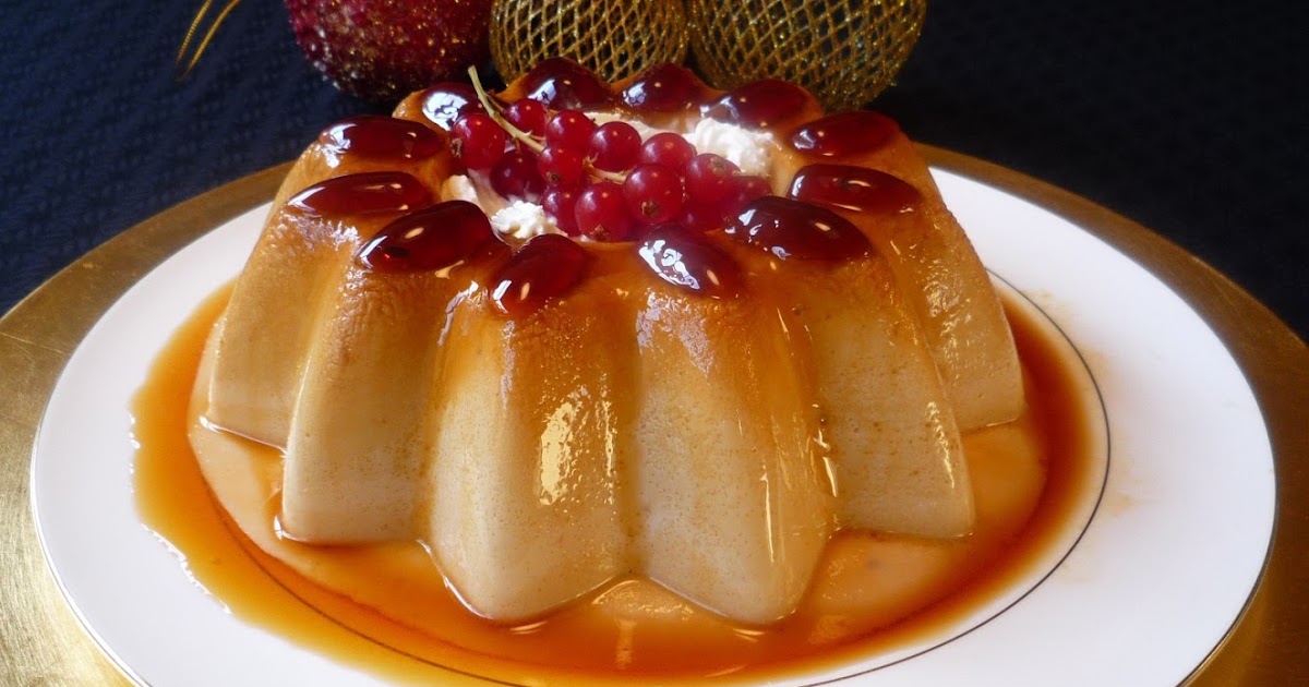 Flan de turrón